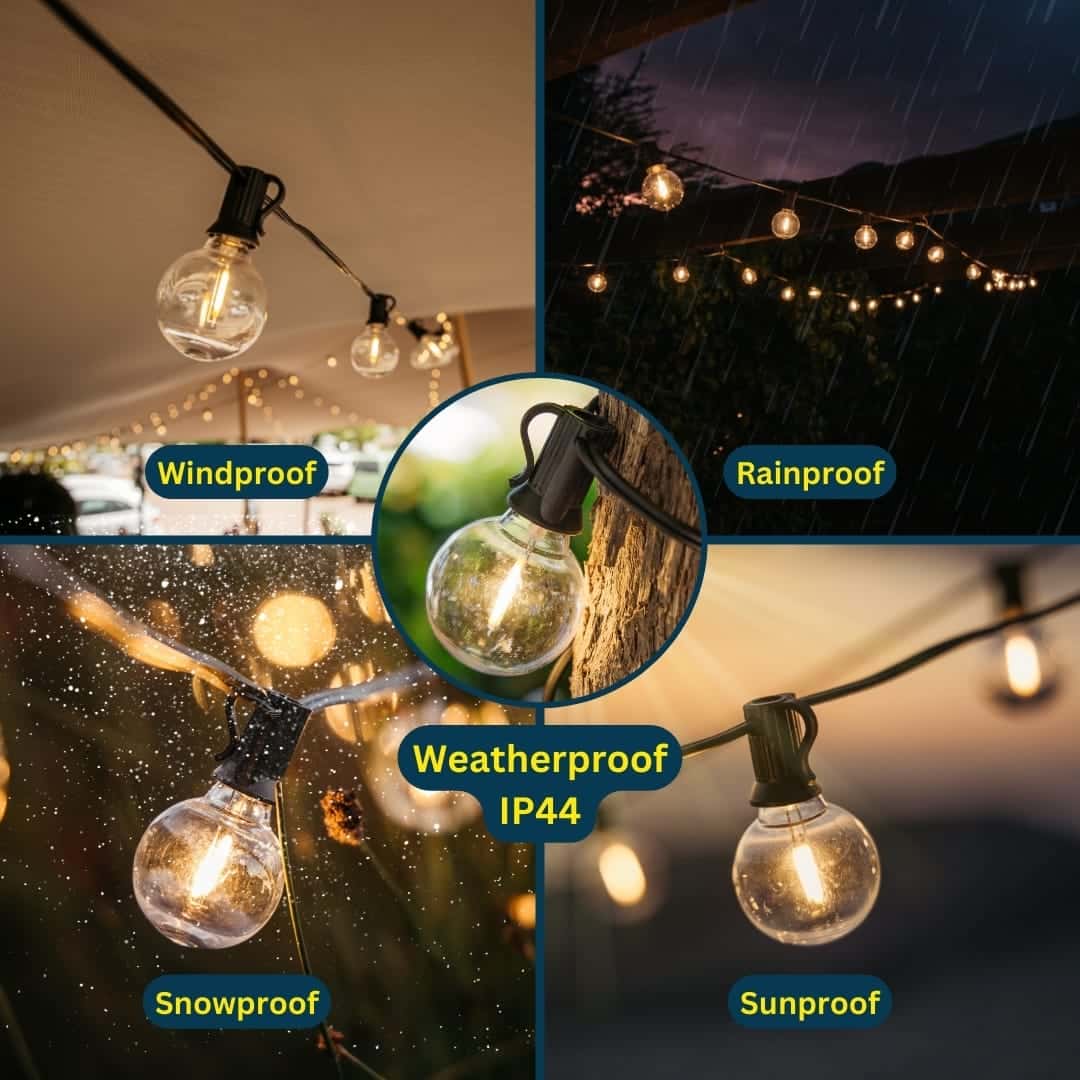 Outdoor String Lights - 10m | Patio Lighting