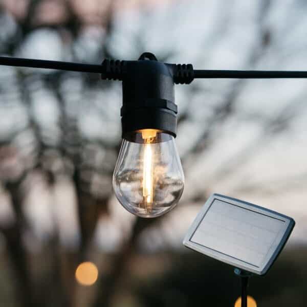 Solar 10m LED Heavy Duty Festoon String Lights