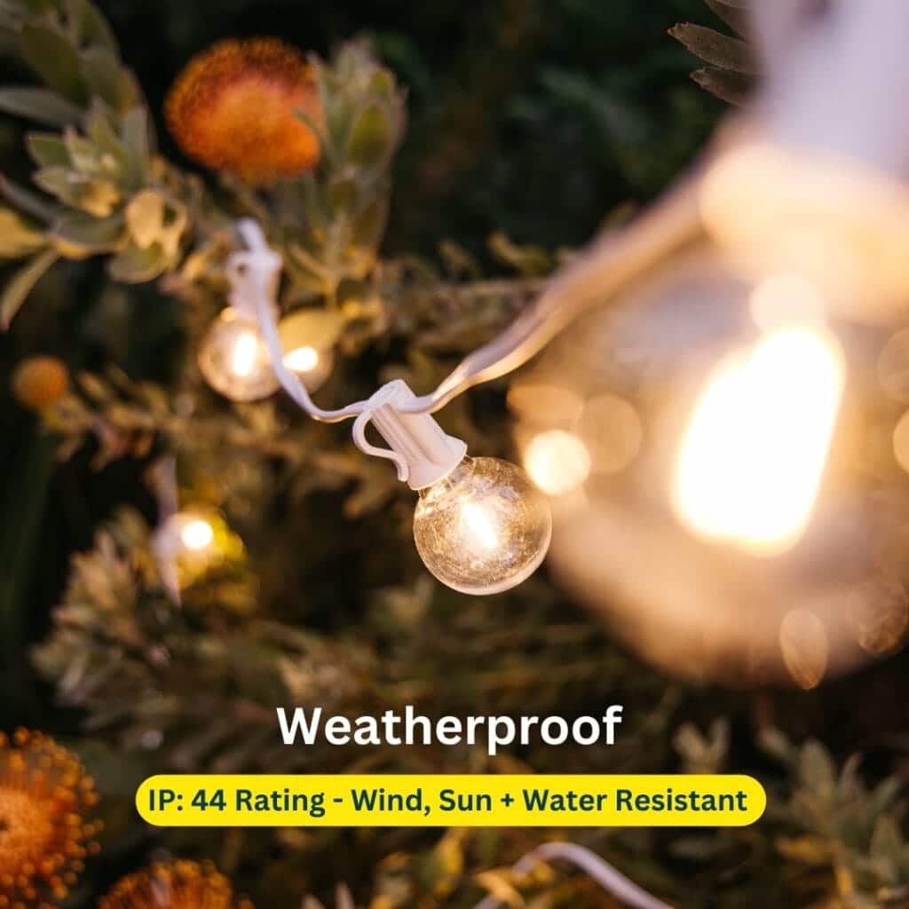 Solar 5m String Lights with 16 Warm White LED Bulbs