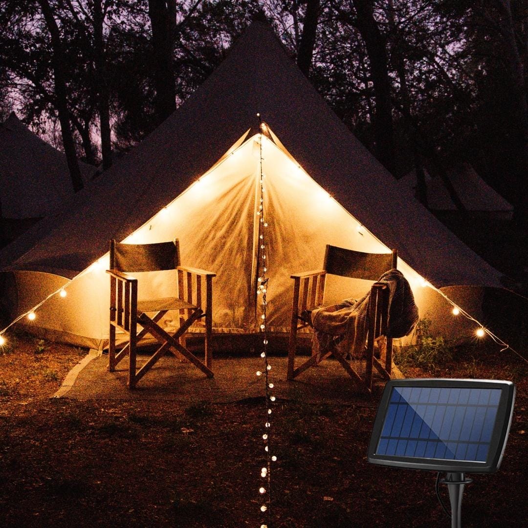 Solar 7m LED Bubble Ball Fairy Lights with 50 Bulbs