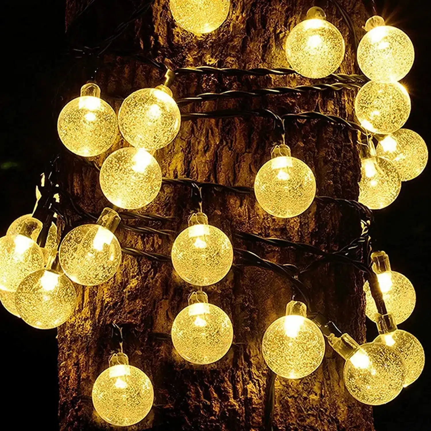 Solar 7m LED Bubble Ball Fairy Lights with 50 Bulbs