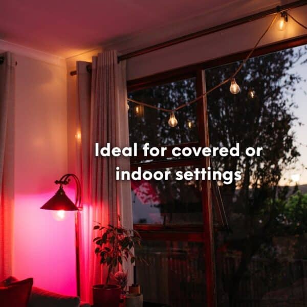 Solar Power 5m Cotton LED String Lights | Patio + Home