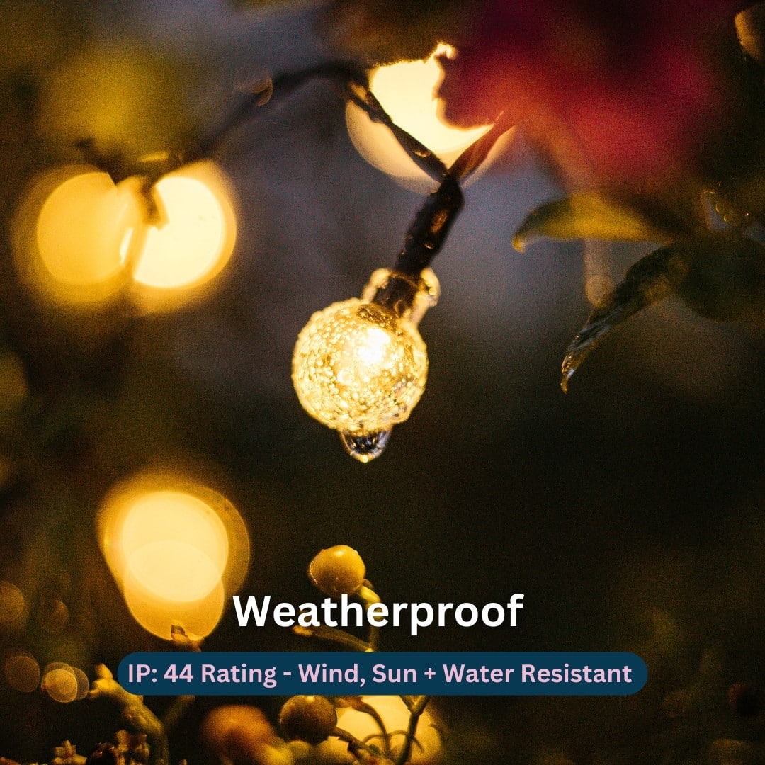 Solar 7m LED Bubble Ball Fairy Lights with 50 Bulbs