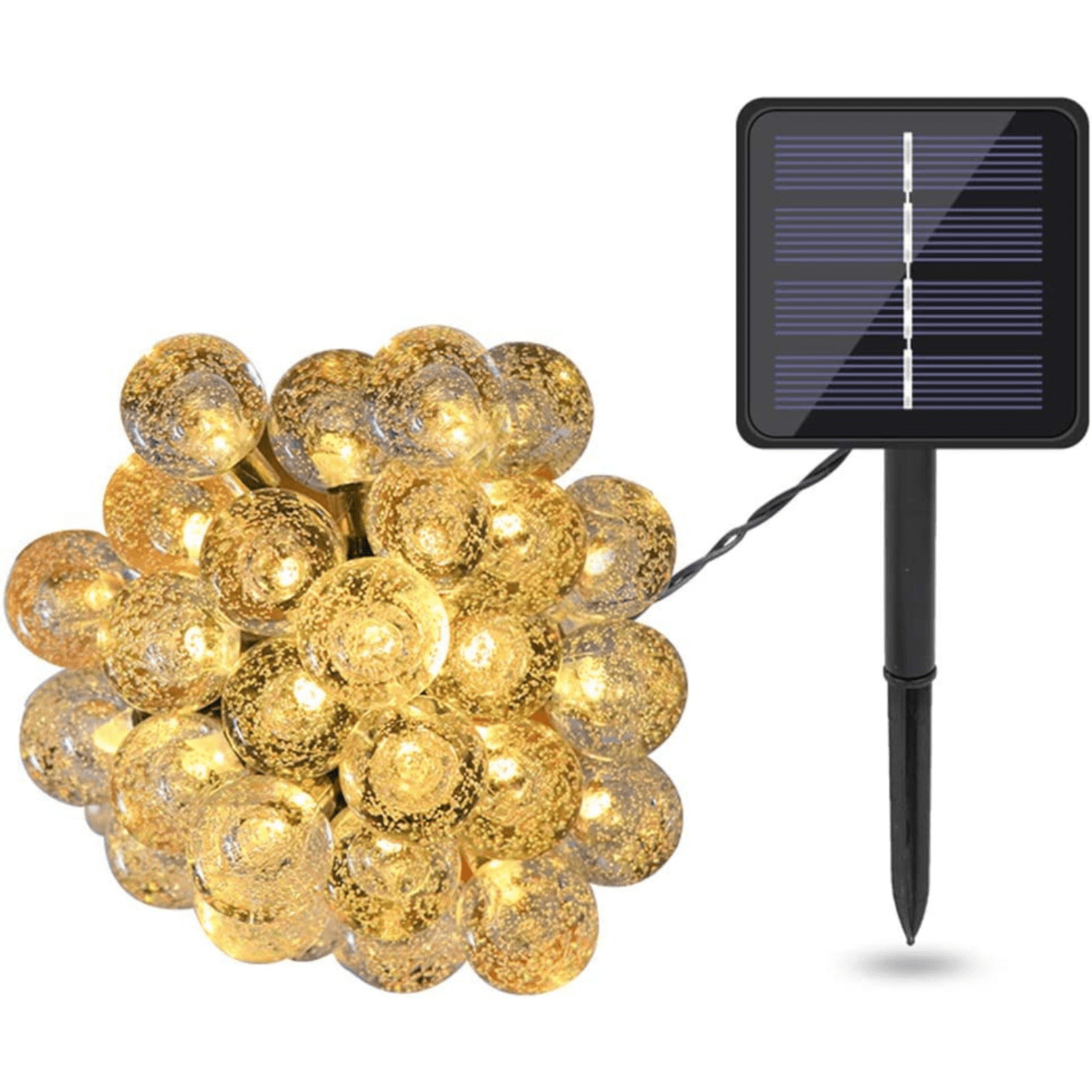 Solar 7m LED Bubble Ball Fairy Lights with 50 Bulbs