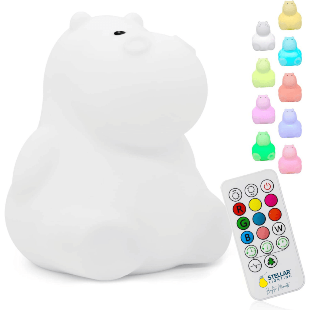 Night Light - Rechargeable LED Kids HIPPO