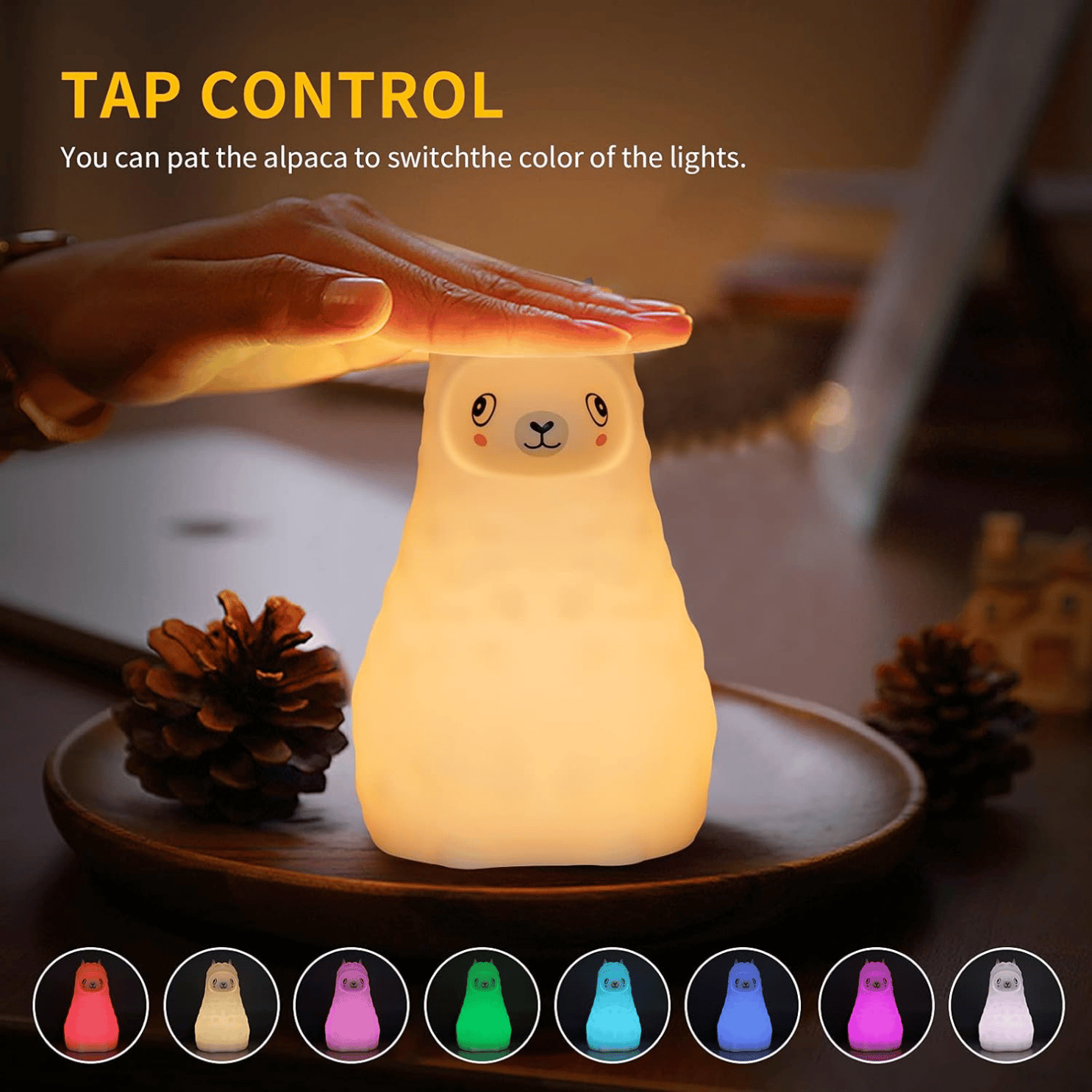 Night Light - Rechargeable LED Kids LLAMA