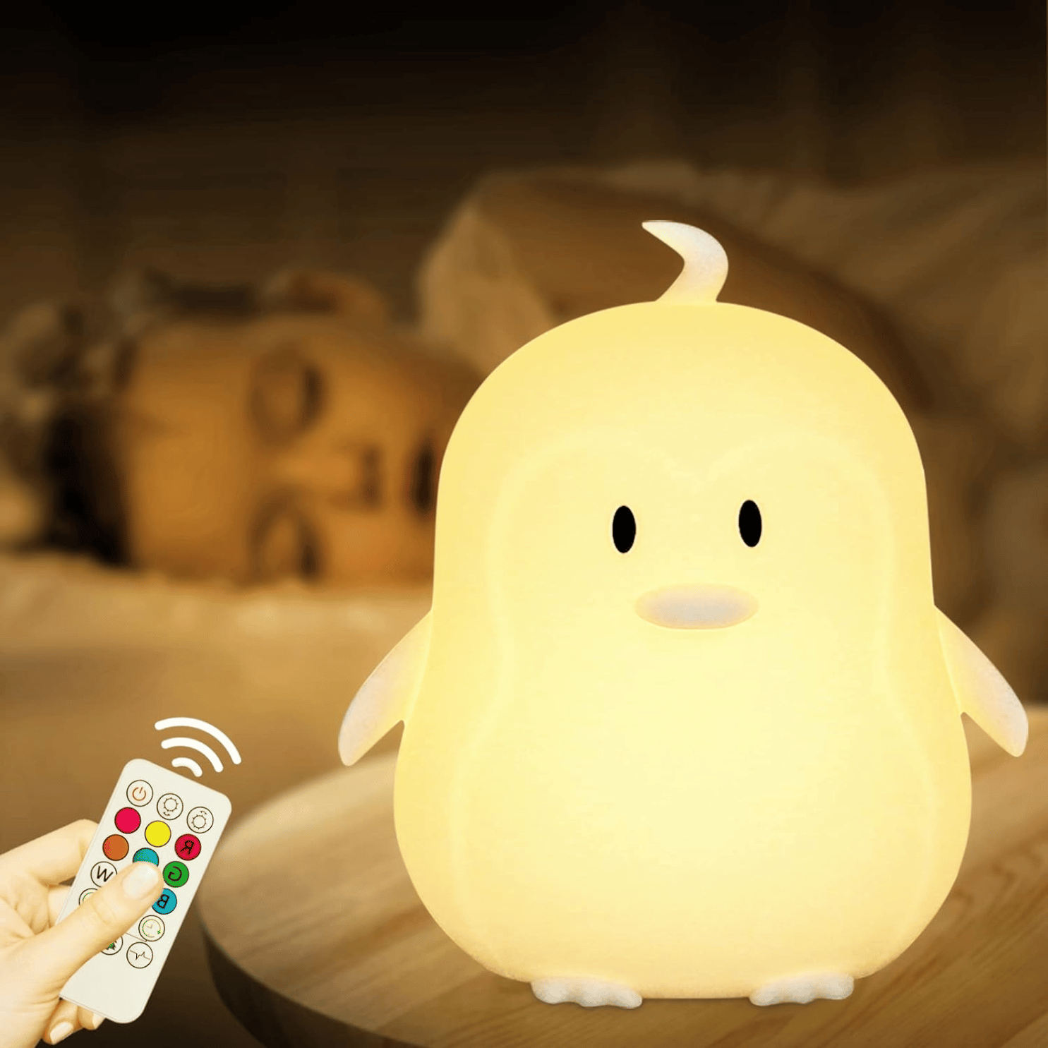 Night Light - Rechargeable LED Kids PENGUIN