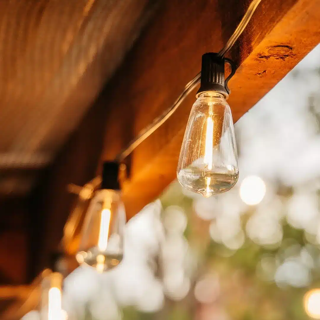 10m 25 Vintage LED Bulb String Lights For Your Garden