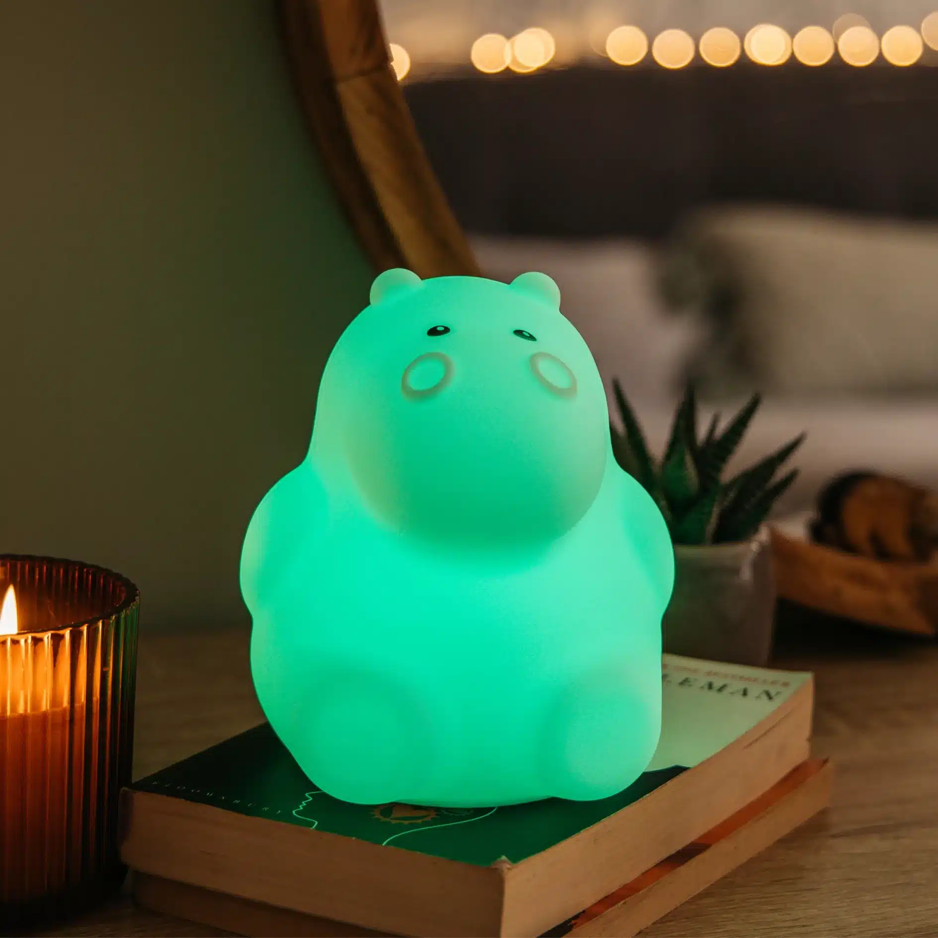 Stellar Lighting - Rechargeable LED Kids HIPPO Night Light