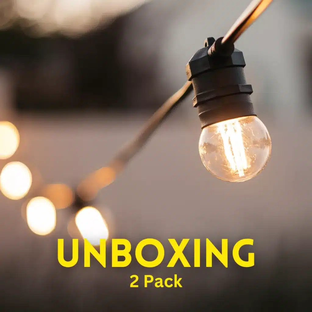 20m Heavy Duty Warm White LED String Lights | Connectable