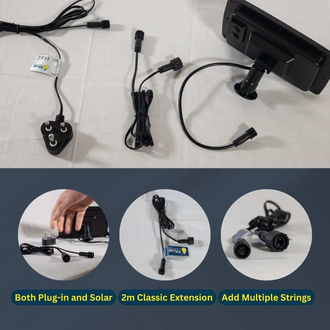 Classic 2 Meter Extension for Solar or Plug-in String Lights