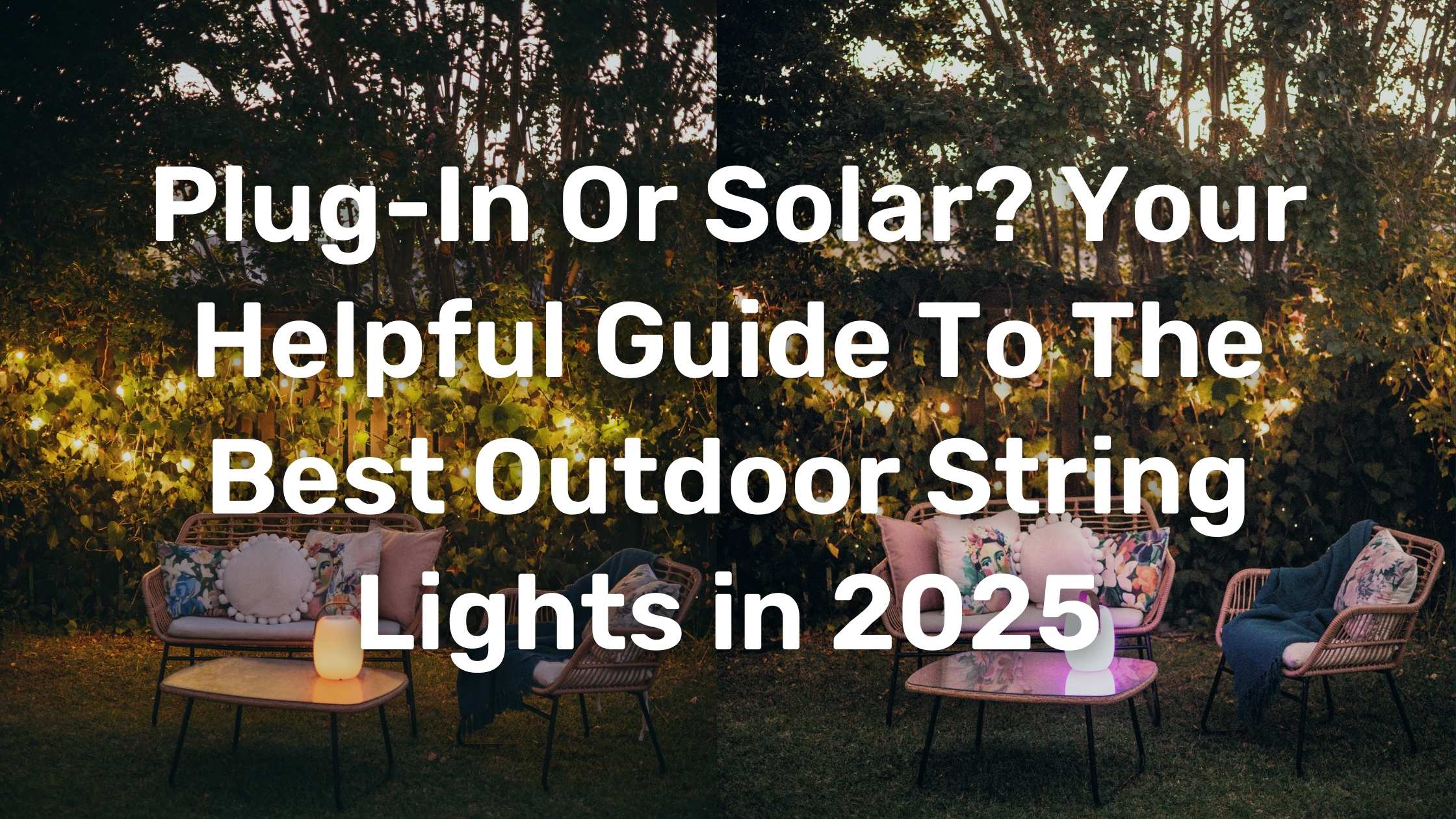 String Light Comparison: Solar & Plug-In by Stellar Lighting